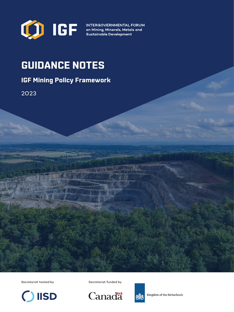 IGF Mining Policy Framework Guidance 2023 | PDF | Mining ...