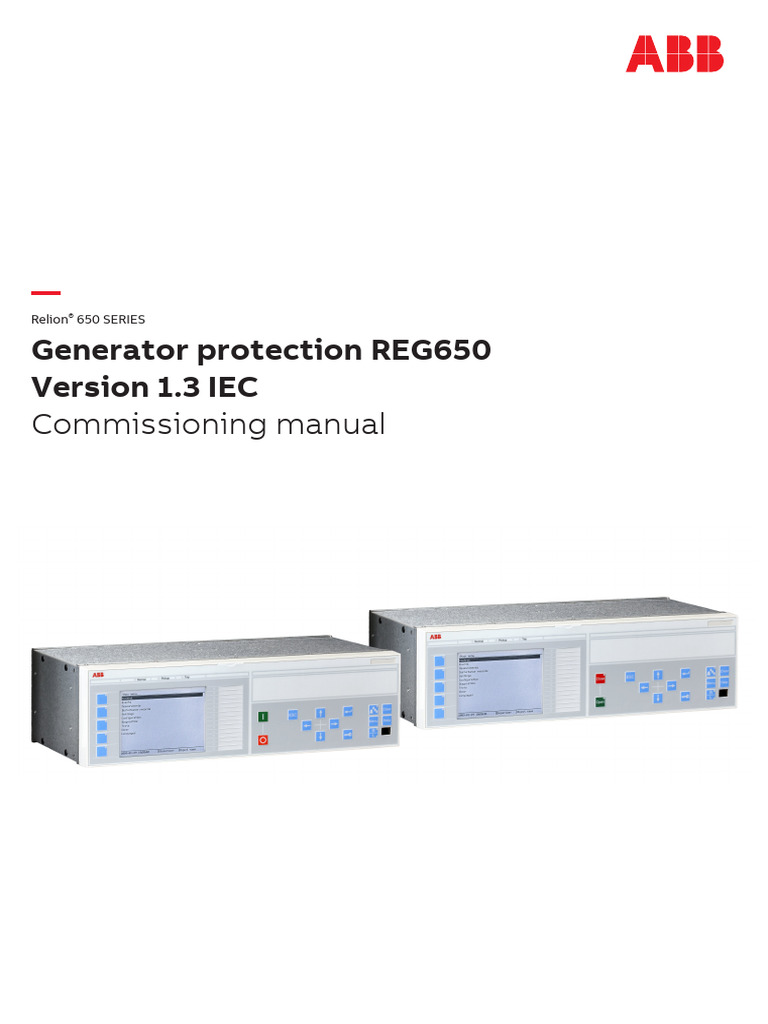 ABB Generator Commissioning Manual | PDF | Electromagnetic ...