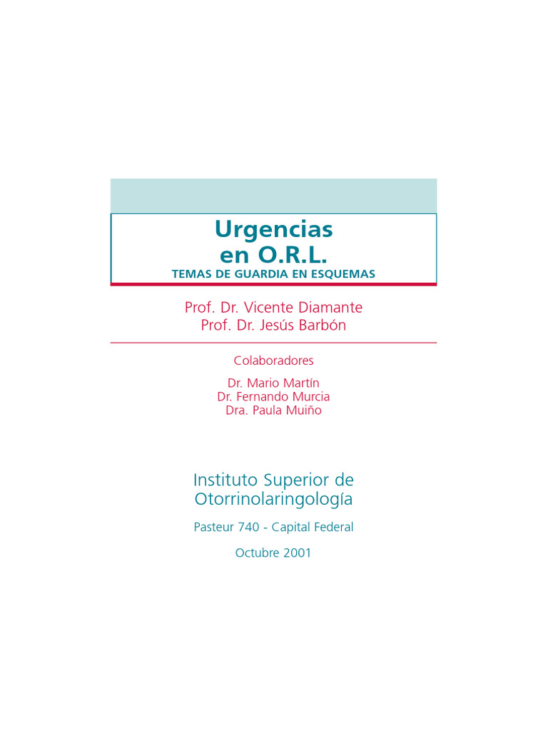 Urgencias ORL | PDF | Vértigo | Oído
