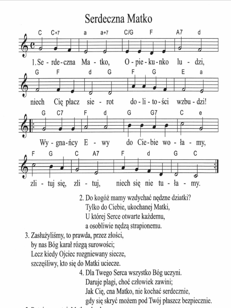 Serdeczna Matko Nut | PDF