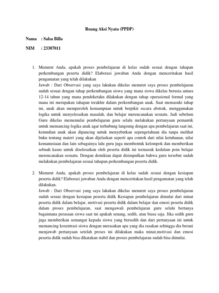 Ruang Aksi Nyata | PDF