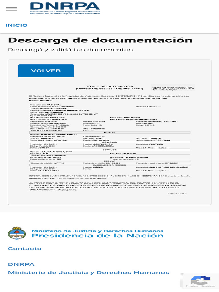 Formulario 08 Automotor, Transferencia Digital, P | PDF | Estilos de ...