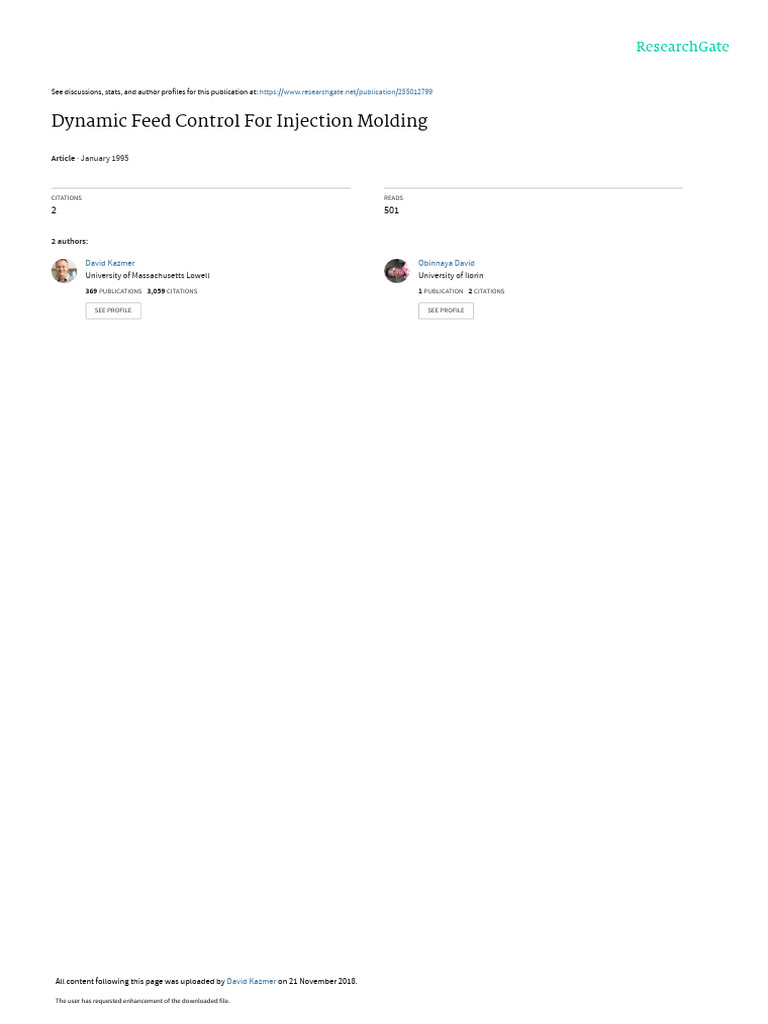 Dynamic_Feed_Control_For_Injection_Moldingkazmer | PDF | Valve ...