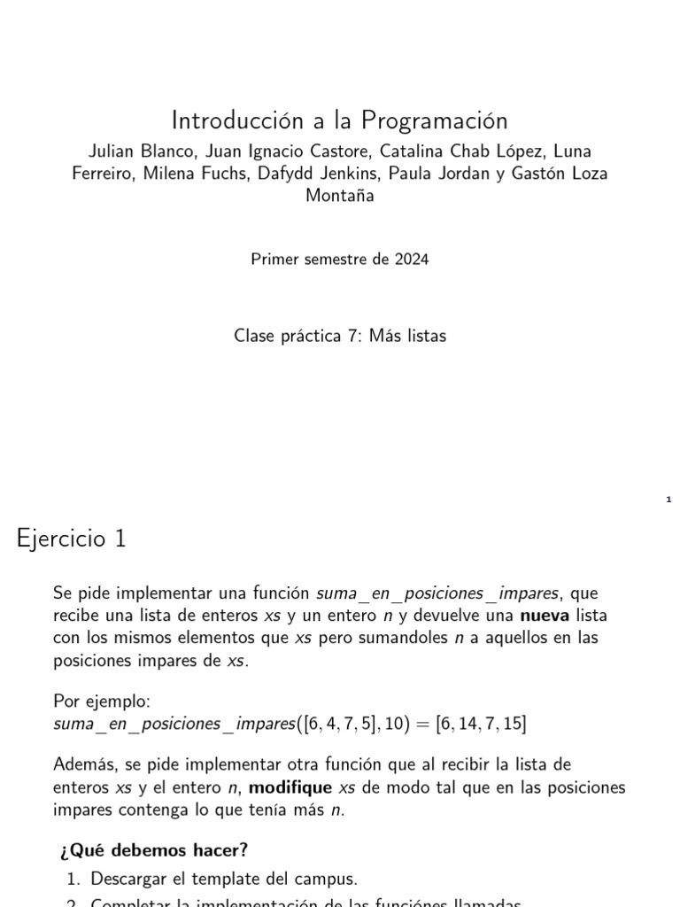 P07-mas-listas_1 | PDF | Programación de computadoras | Ingeniería de ...