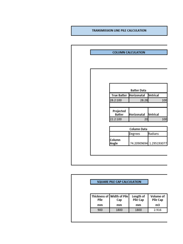 Transmission Line Piles | PDF | Deep Foundation | Column