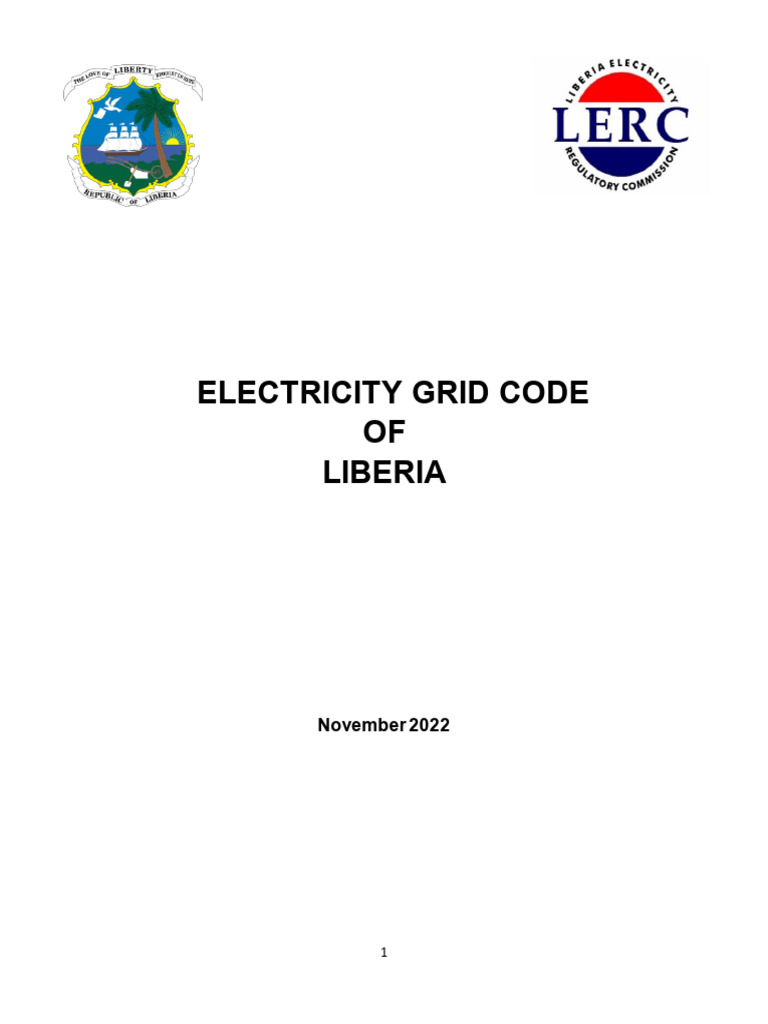 Grid Code Liberia - (Ver Final) 11232022 | PDF | Electromagnetism ...