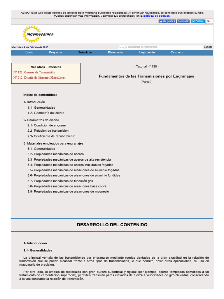 Transmisiones Por Engranajes Descargar Gratis Pdf Engranaje