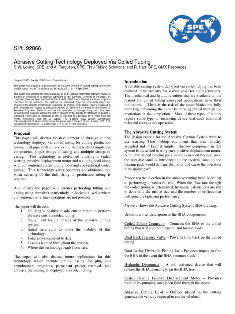 Corte de Tuberias | PDF | Casing (Borehole) | Pipe (Fluid Conveyance)