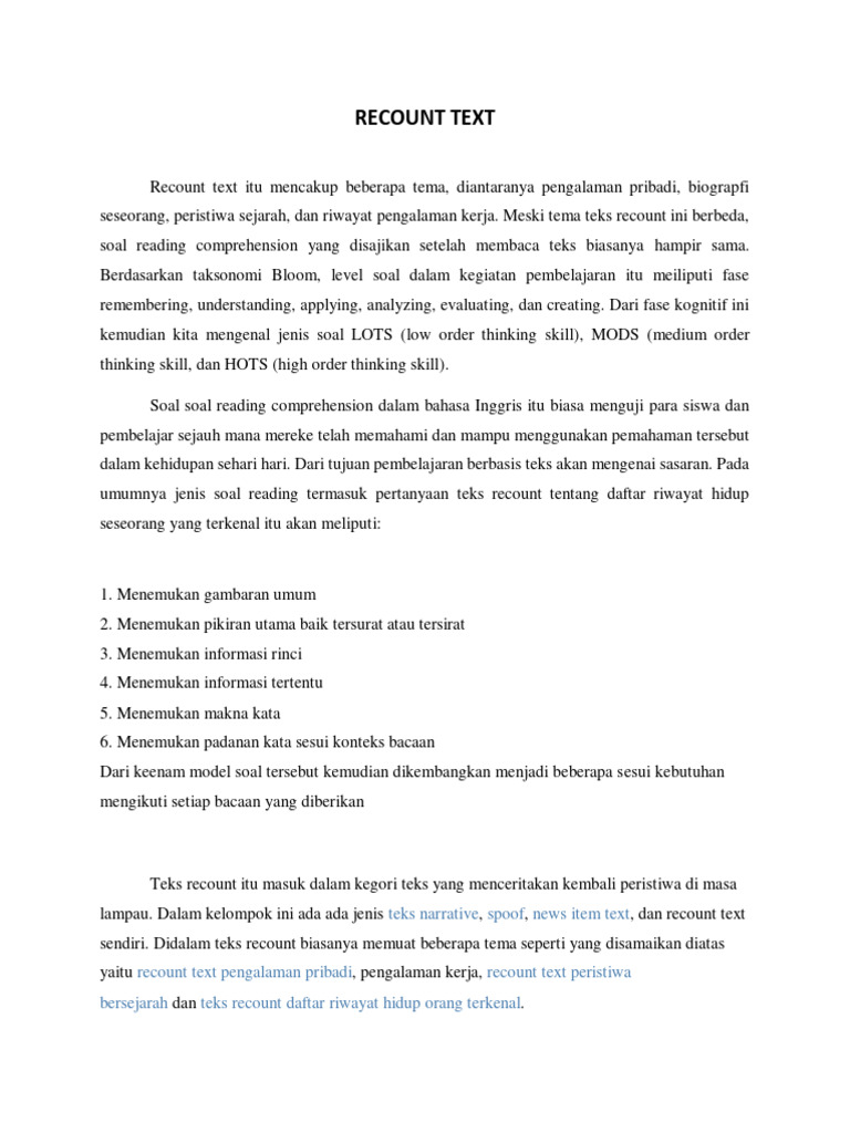 Materi Biography (Recount Text) New | PDF