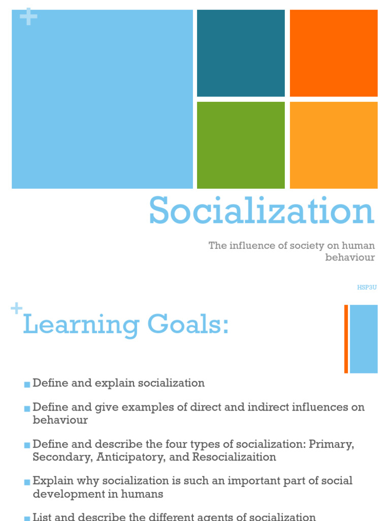 HSP3U 4.3 Socialization 2 | PDF | Socialization | Liberal Arts Education