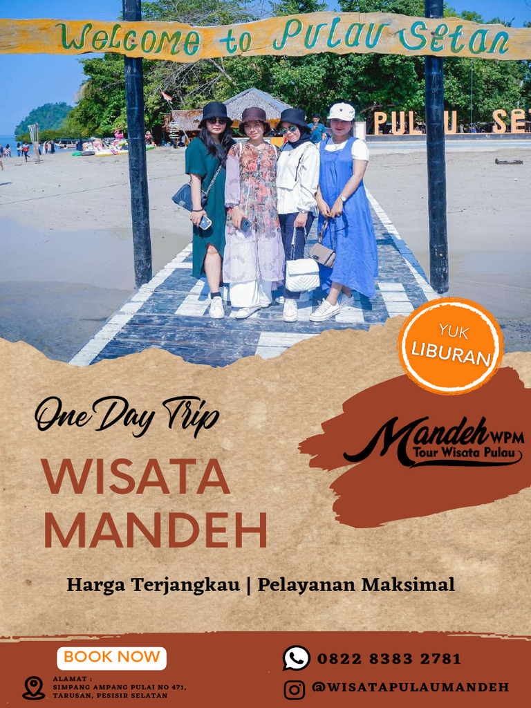 Booklet One Day Trip Wisata Mandeh | PDF
