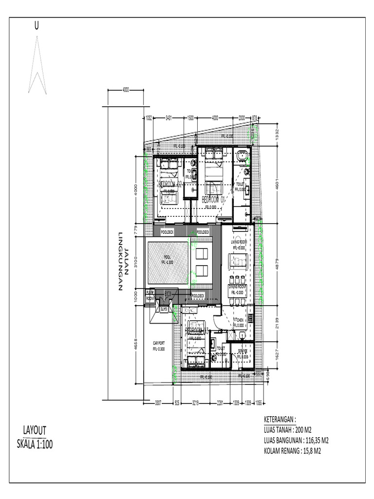 Layout Sanur Lt.1 | PDF