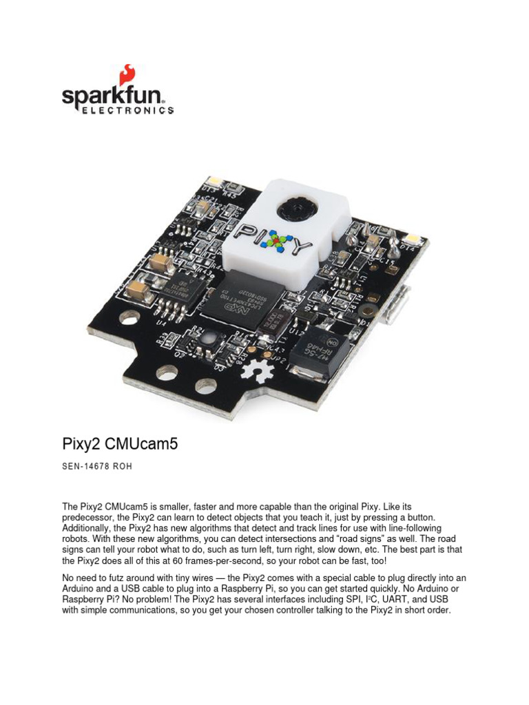 Datasheet Pixy | PDF | Games & Activities