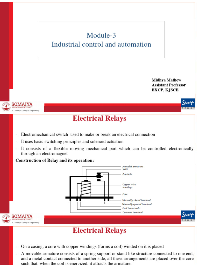 Module 3 | Download Free PDF | Electric Motor | Relay