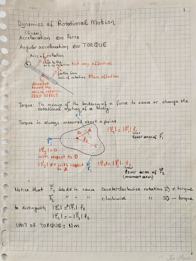 Ch10-Dynamics of Rotational Motion-1 | PDF