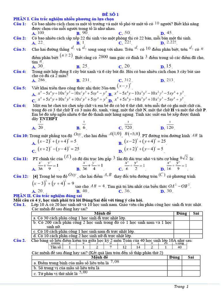 TỔ-4-ĐỢT-10-ST-ĐỀ-HK2-10-CTST-7-3 - dayh ở nhà ngày 15.4 - hai đề | PDF