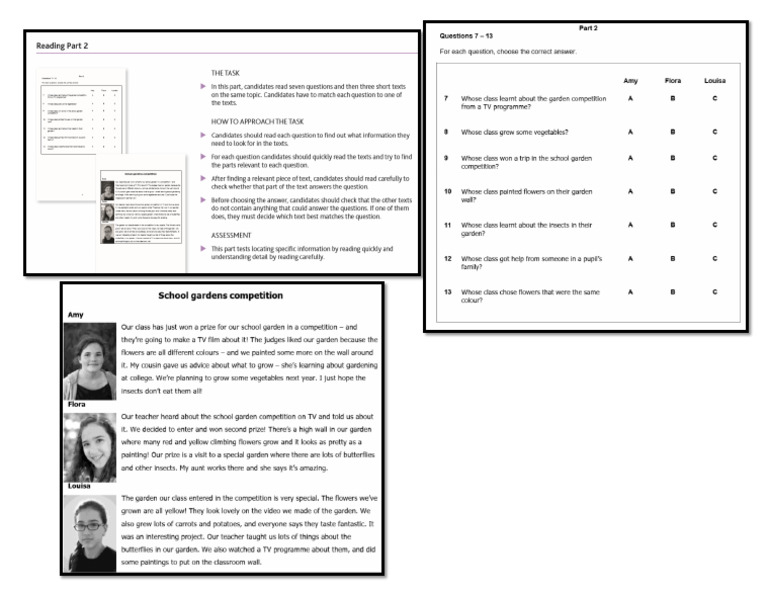 Reading Part 2 | PDF