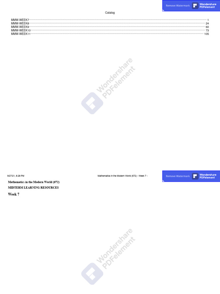 MMW Midterms | Download Free PDF | Mathematics