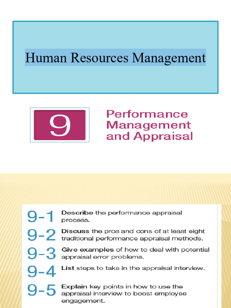Revised Chapter 9. Performance Management and Appraisal | PDF | Performance Appraisal ...