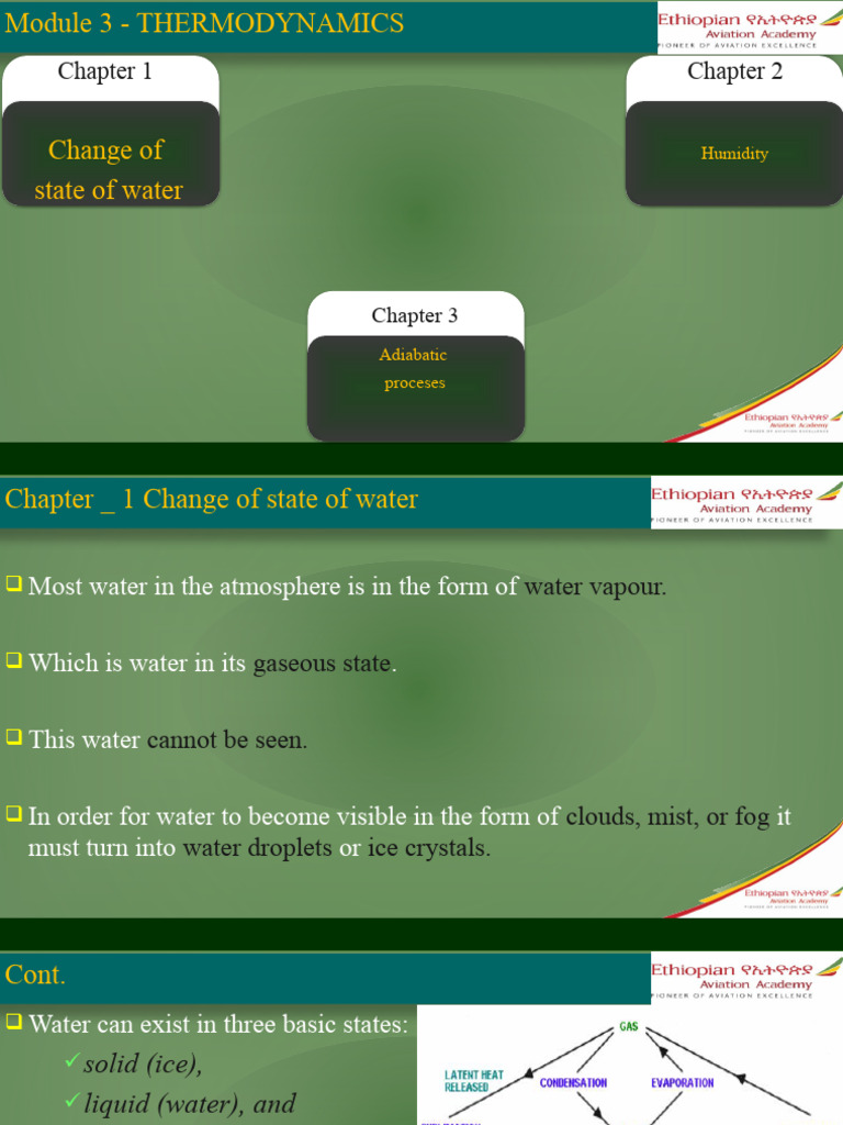 Module 3 Thermodynamics Pdf Humidity Water Vapor