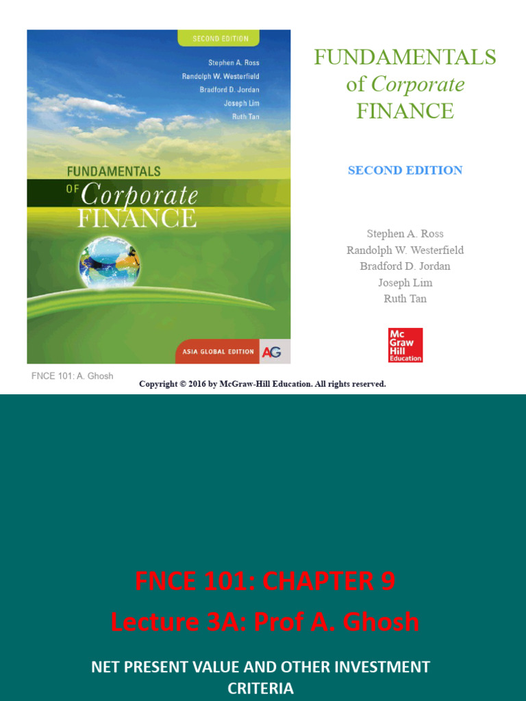 Lecture 3A | Download Free PDF | Net Present Value | Internal Rate Of ...