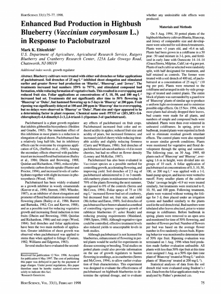 Hortsci Article p75 | PDF