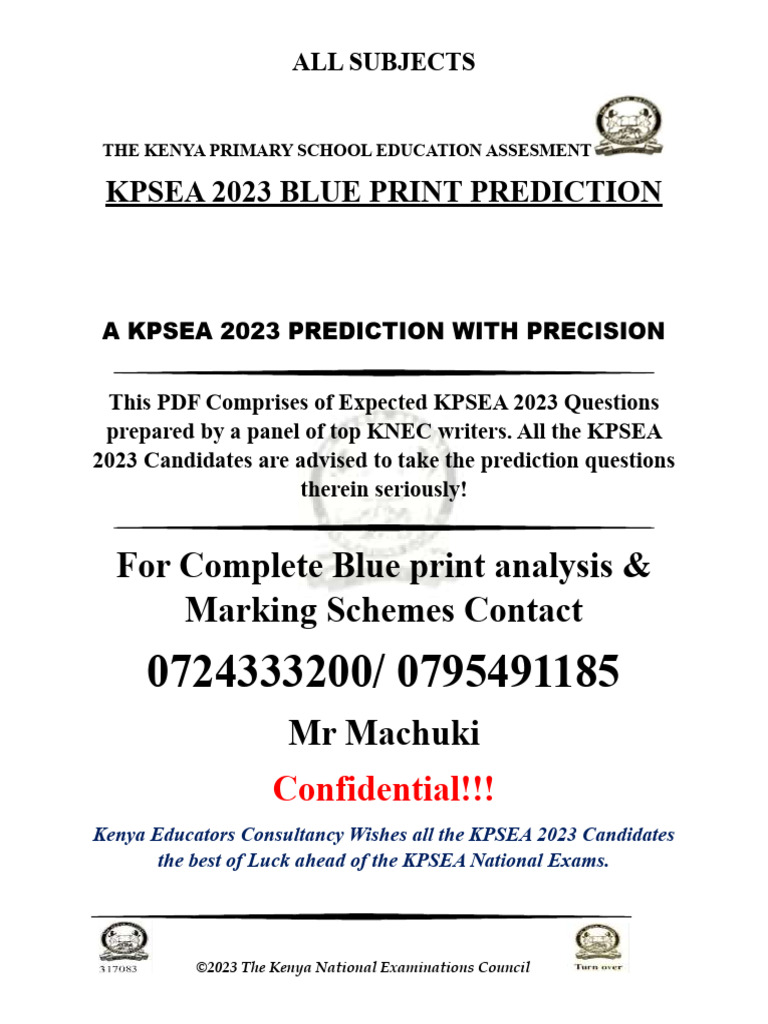 Kpsea 2023 Blue Print Prediction | PDF | Alcoholism | Substance Abuse
