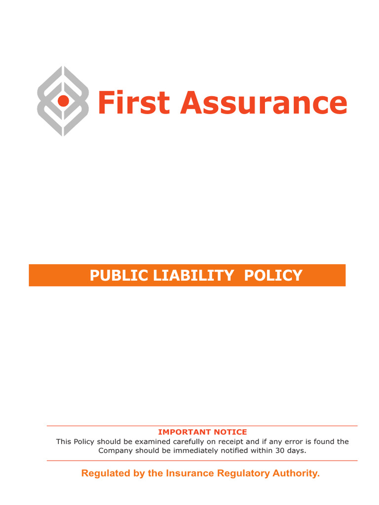 Public Liability | Download Free PDF | Indemnity | Liability Insurance