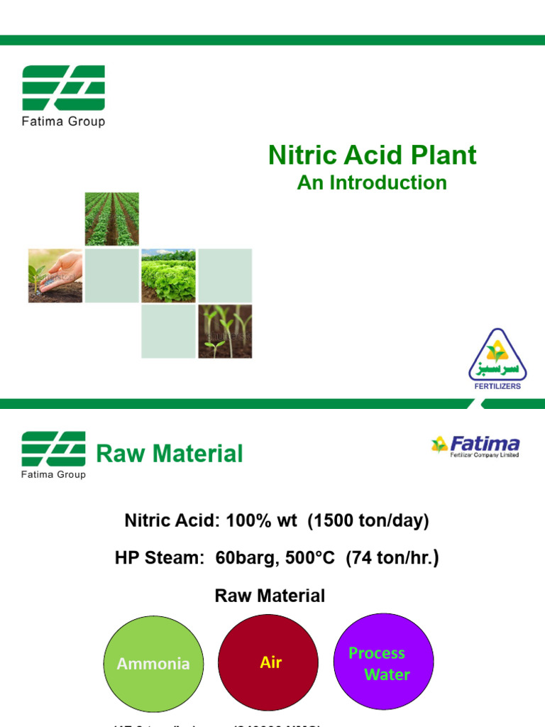 Nitric Acid Presentation | PDF | Nitric Acid | Energy Technology