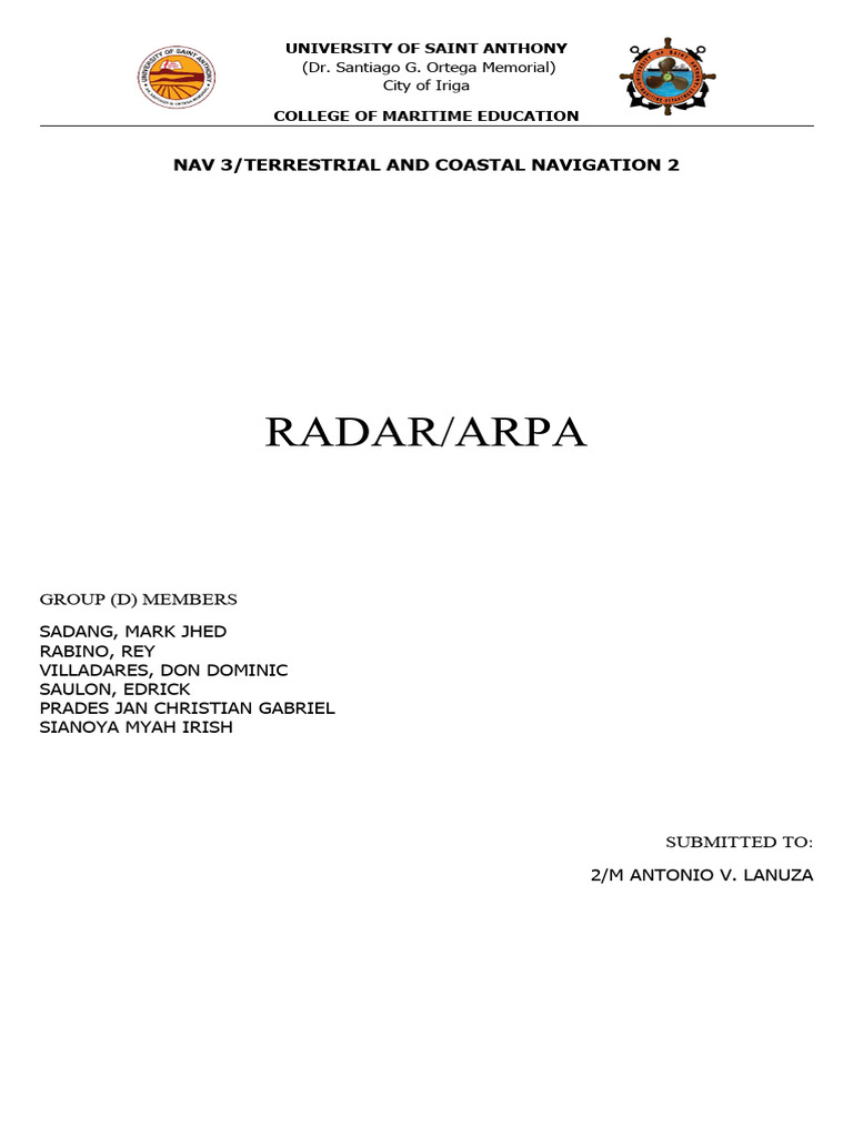 Nav 3 (Jhed) | PDF | Radar | Radio