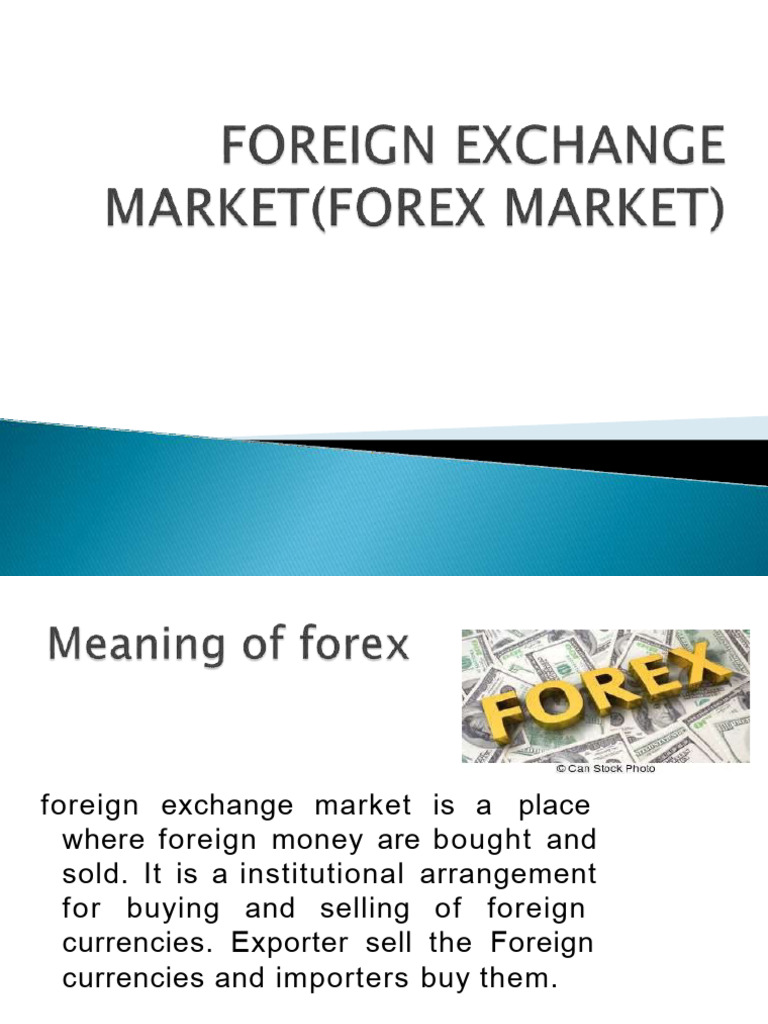 Foriegn Exchange Markets | PDF | Foreign Exchange Market | Futures Contract