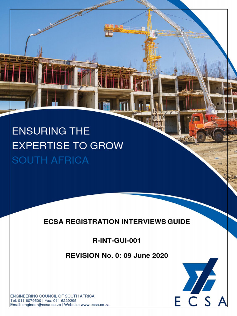 ECSA Registration Interview Guide | PDF | Identity Document | Information