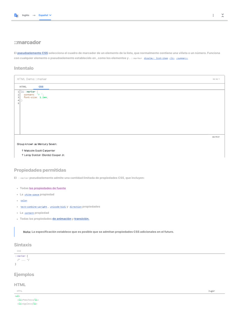 __marker - CSS_ Hojas de estilo en cascada _ MDN | PDF | HTML ... __marker - CSS_ Hojas de estilo en cascada _ MDN | PDF | HTML ...
