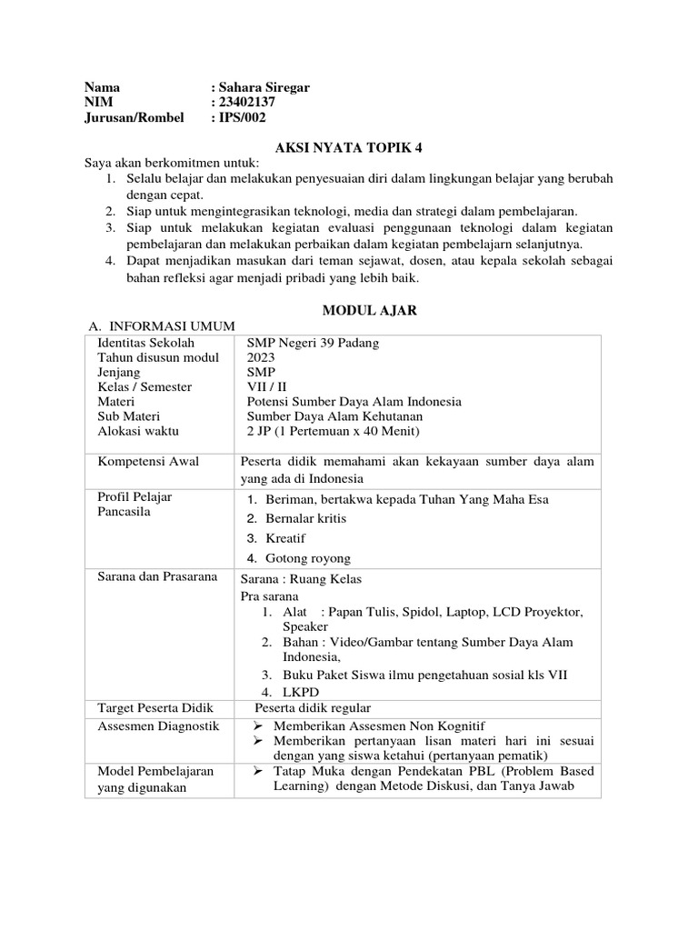 T4-8. Aksi Nyata | PDF