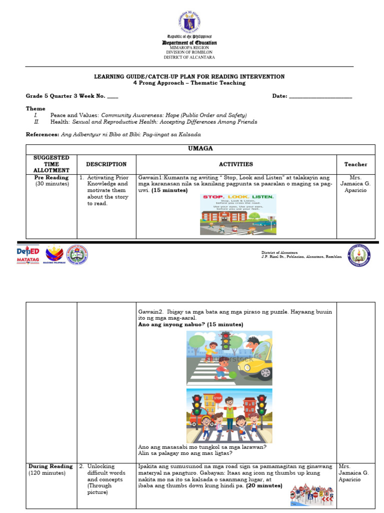 Q3 Week 6 Lesson-Guide - Catch-Up-Fridays | PDF