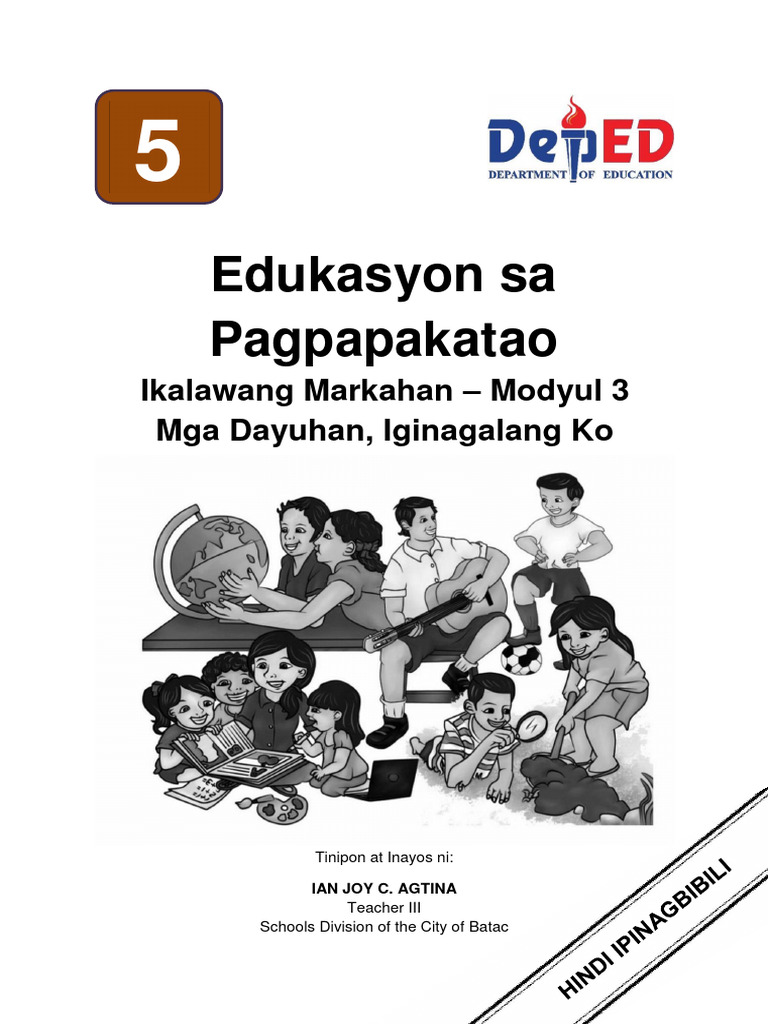 Q2W3 ESP5 q2wk3 Mod3 Mayamang-Kultura-Kabilang-Ako | PDF