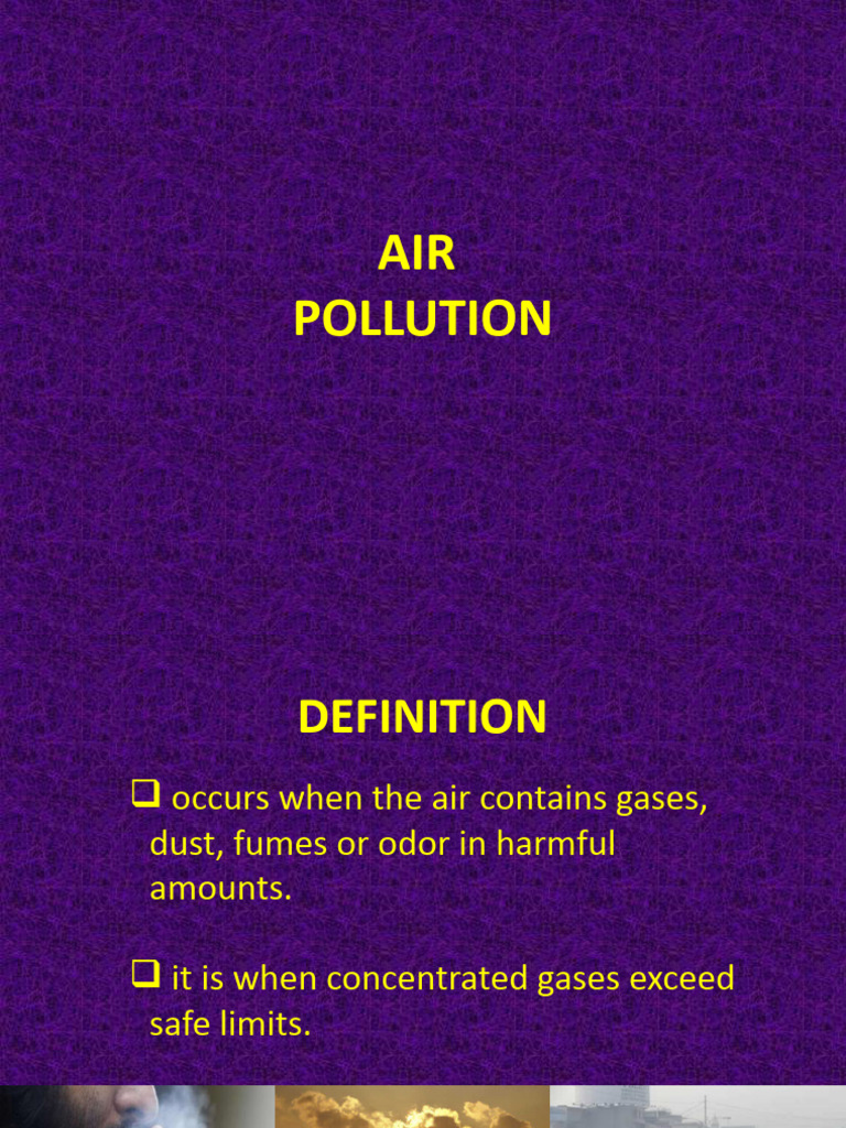 Overview of Air Pollution Issues | PDF