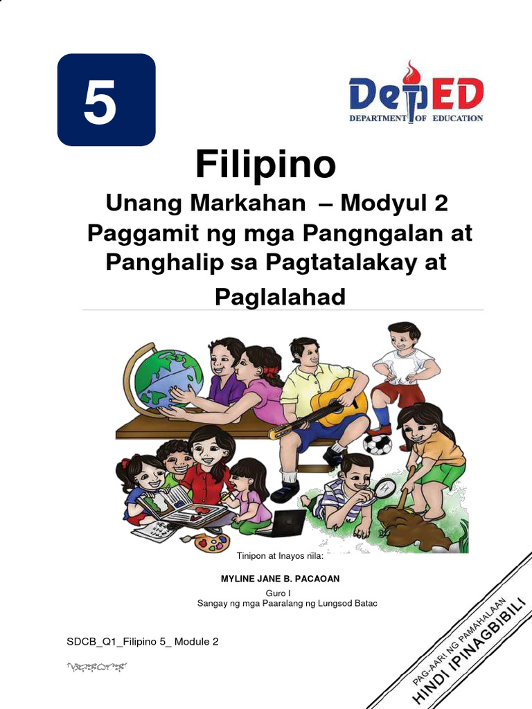 SDCB Q1 Filipino-5 Module2 Wk2uploaded-1 | PDF
