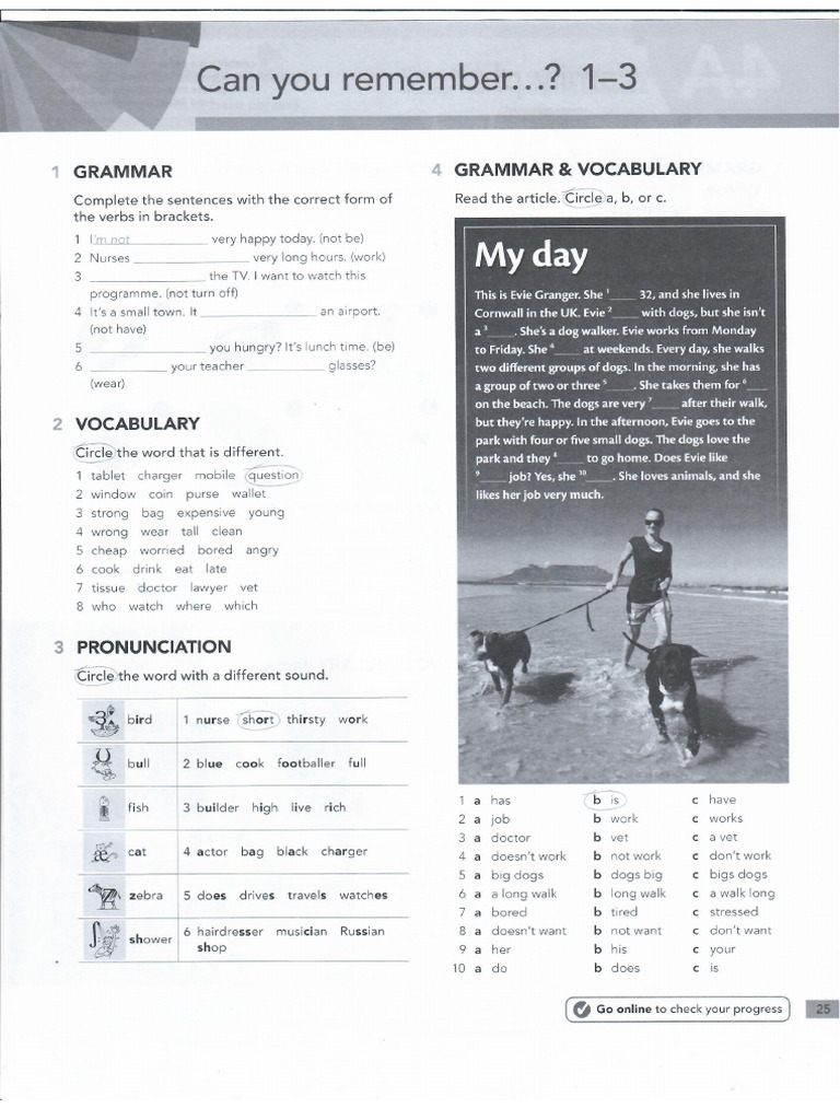 EF 4ed A1 Can You Remember... 1-3 | PDF