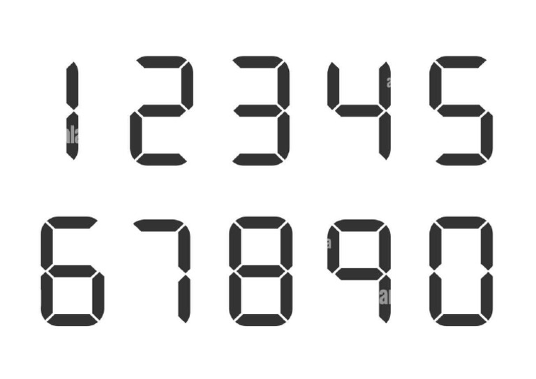 Led Digital Numbers | PDF