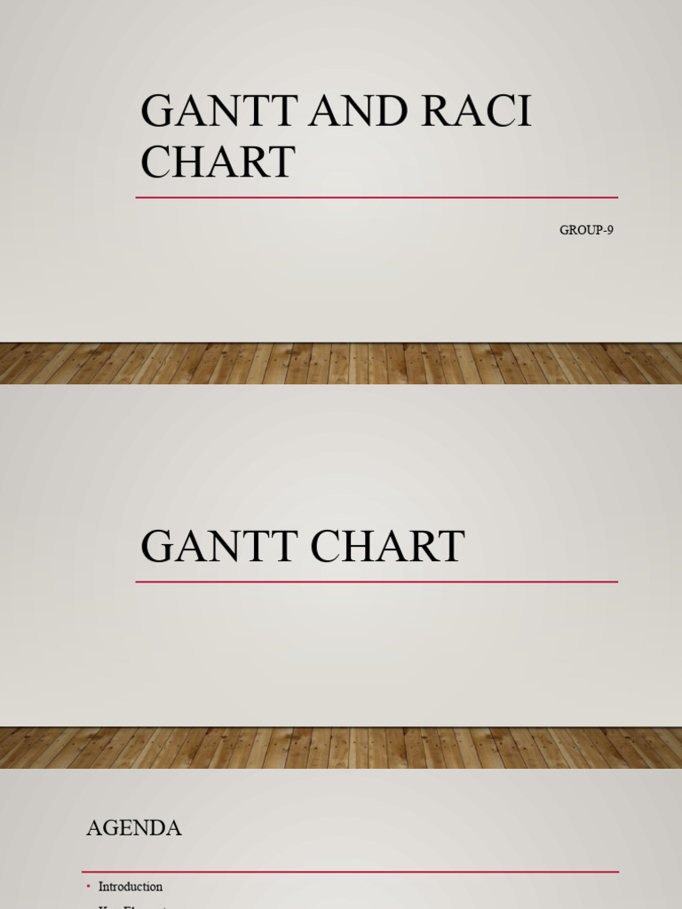 Gantt and RACI Charts Guide | PDF | Architect | Project Management