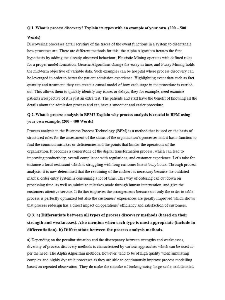 Business Management Assignment | PDF | Business Process Management ...