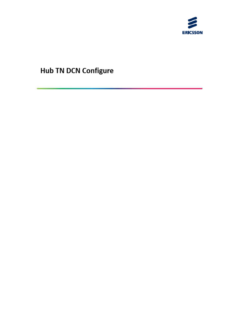 Hub TN DCN Configure | PDF | Network Switch | Wide Area Network