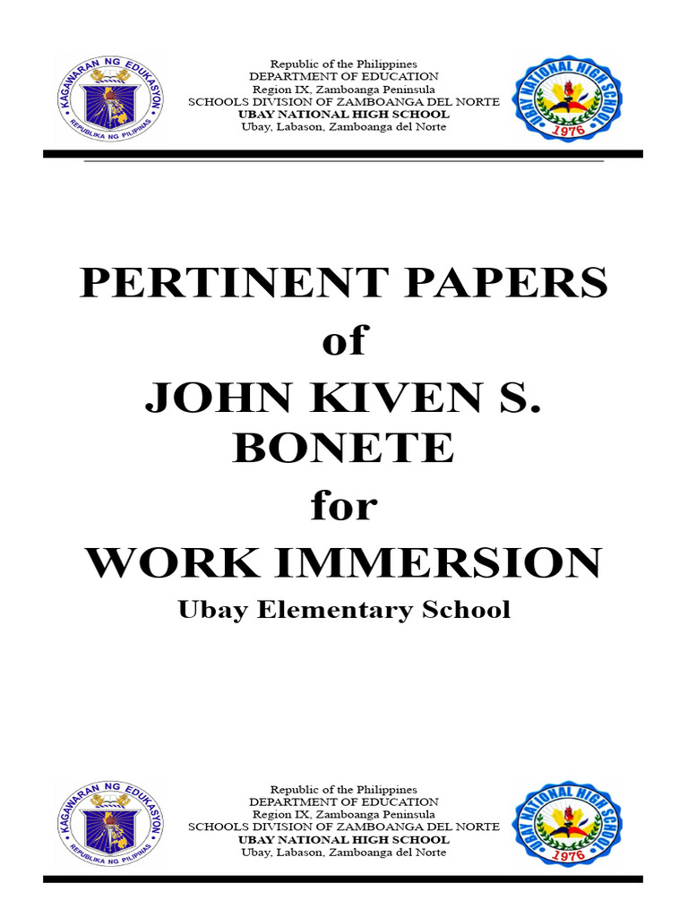 Requirements For Immersion | PDF