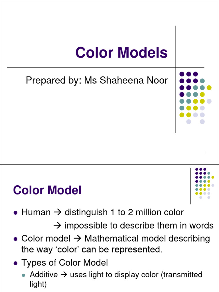 Chap 7 Color Model | PDF | Rgb Color Model | Magenta