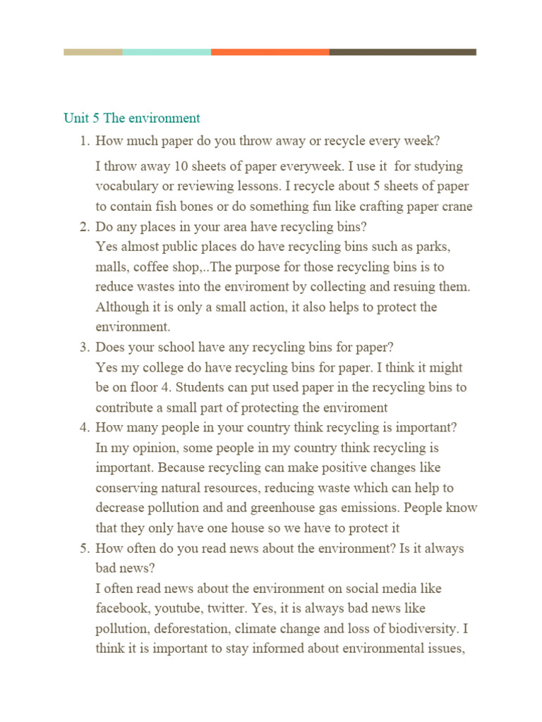 NC2-SPEAKING | PDF | Recycling | Natural Environment