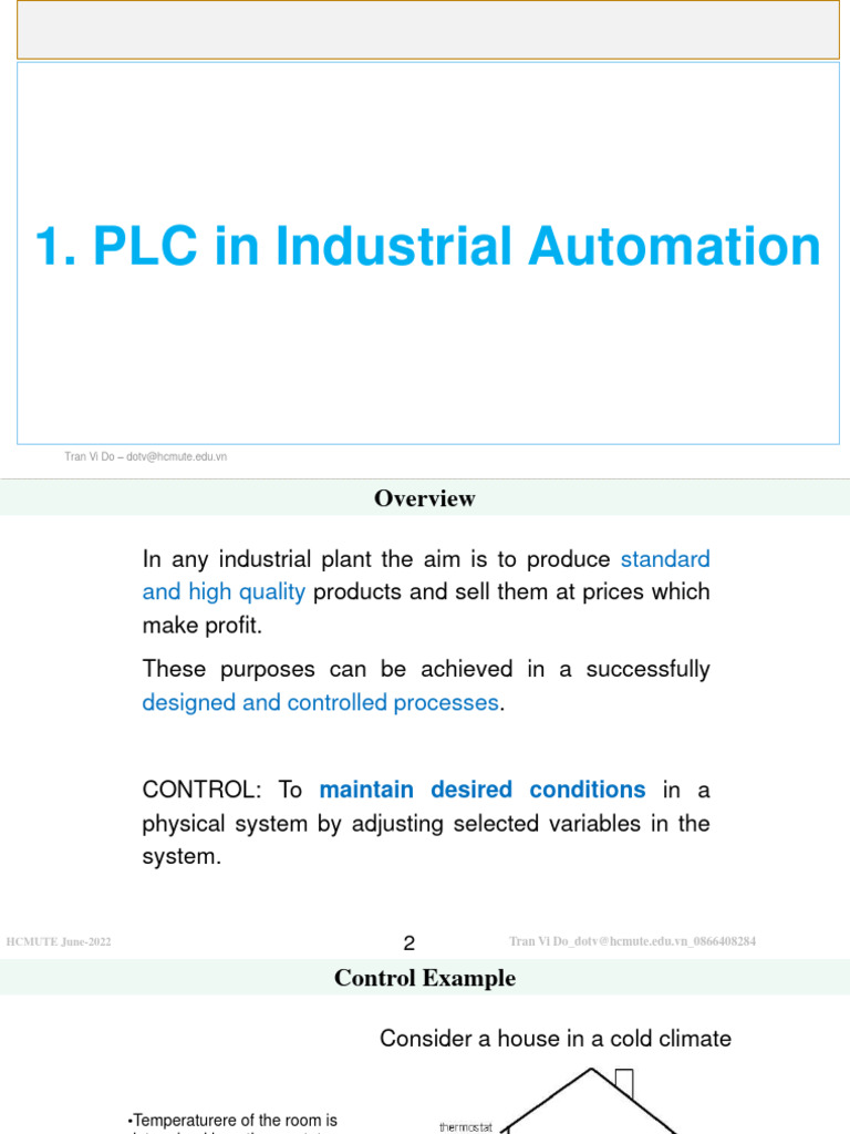 1. Tổng Quan Về Hệ Thống Điều Khiển Dùng PLC Trong Công Nghiệp | Download Free PDF ...
