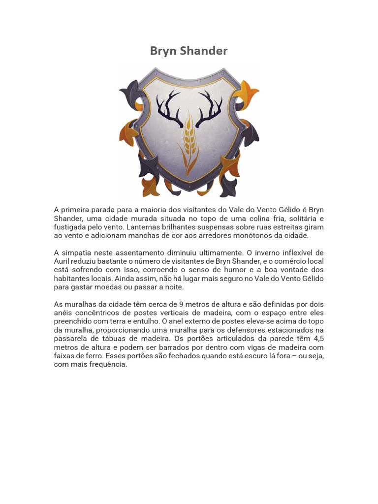 Bryn Shander | PDF | Neve