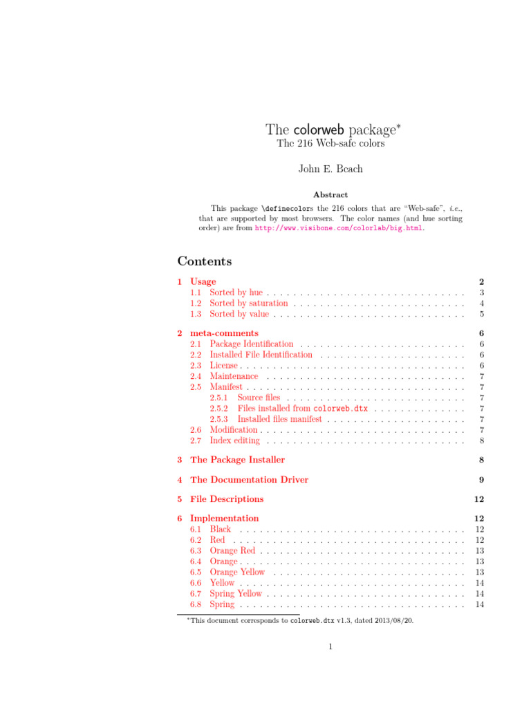 Colorwebfull | PDF | Te X | Computing