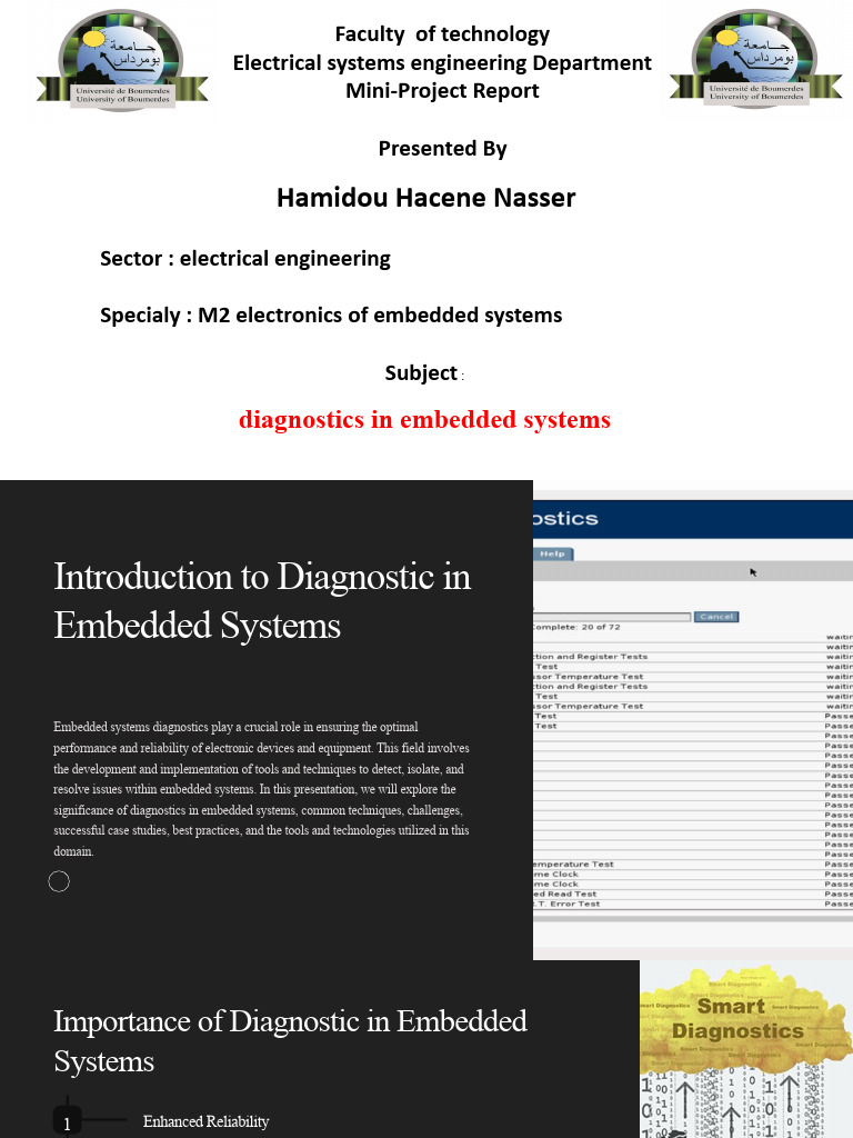 Introduction To Diagnostic in Embedded Systems | PDF | Embedded System | Reliability Engineering